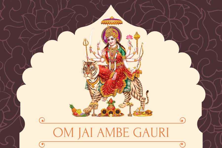 Om Jai Ambe Gauri Aarti Lyrics In Hindi | ॐ जय अम्बे गौरी