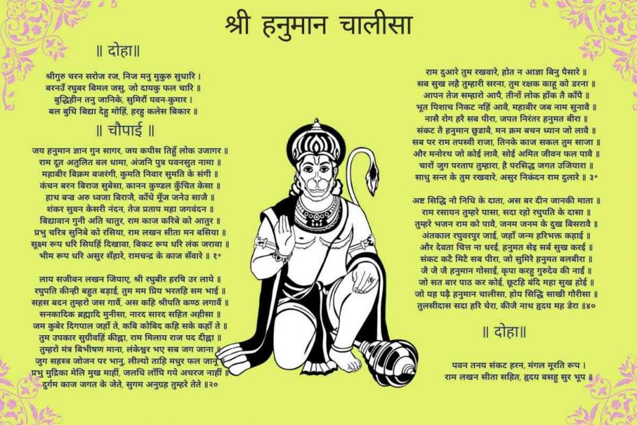 हनुमान चालीसा पाठ हिंदी मै Photo | Hanuman Chalisa In Images