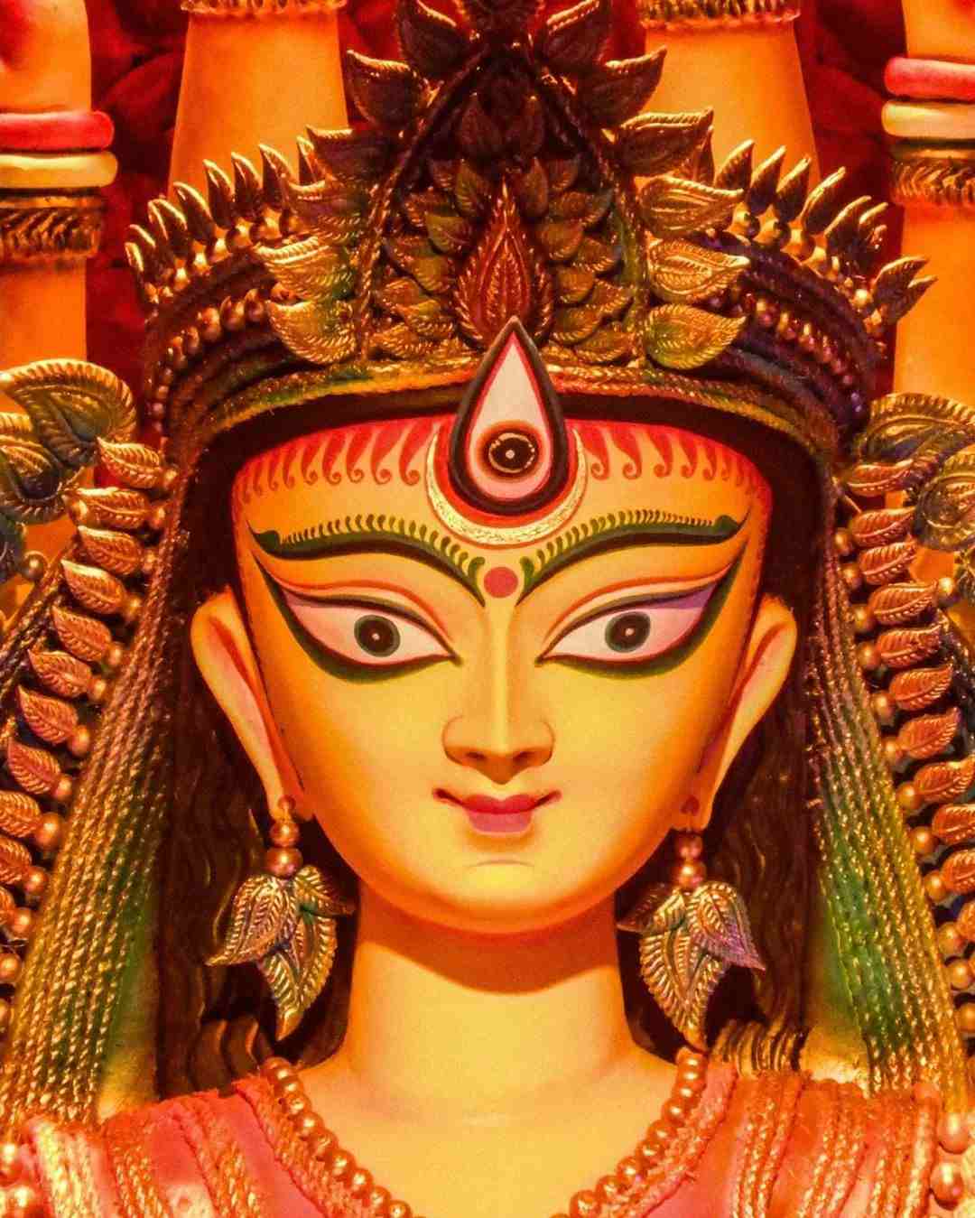 [66+] Maa Durga Face Image HD - God Image